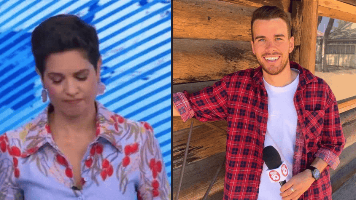 TV news presenter fights back tears announcing colleague was allegedly ...