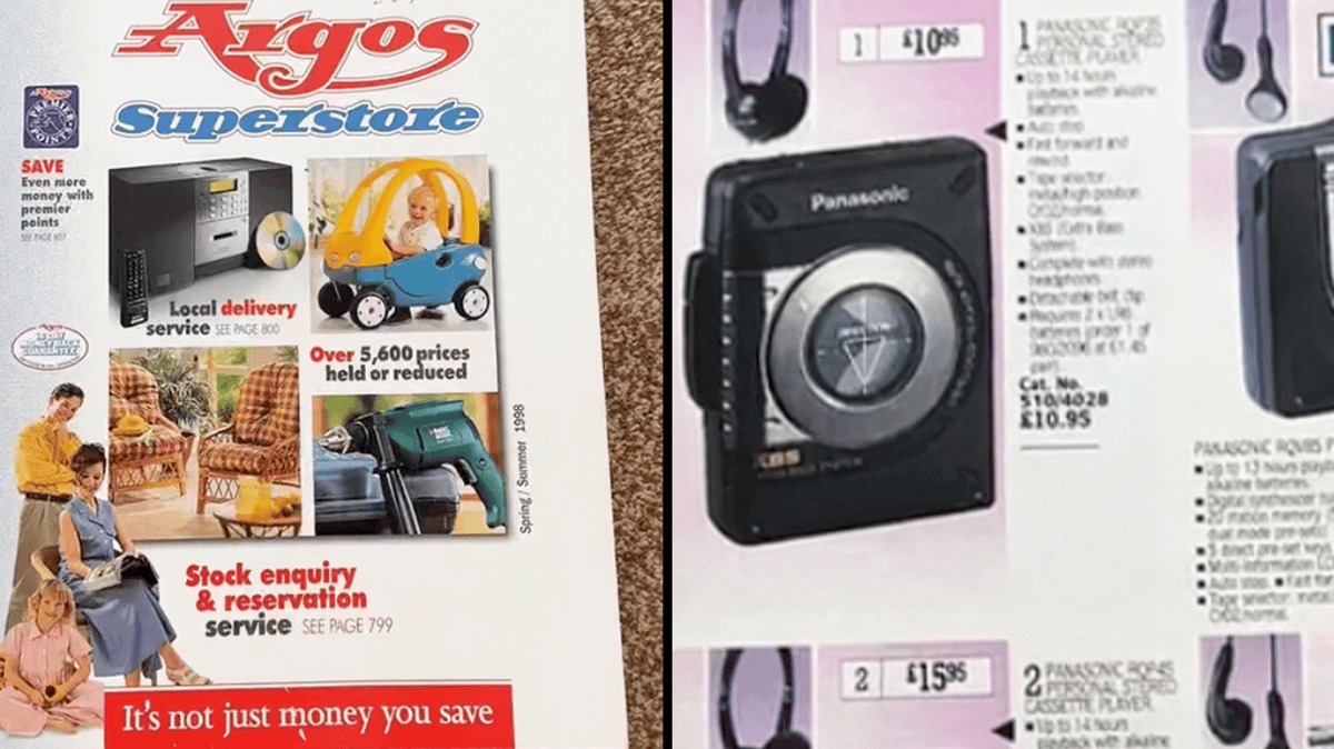 Argos catalogue prices from 1998 are shocking everyone on TikTok ...