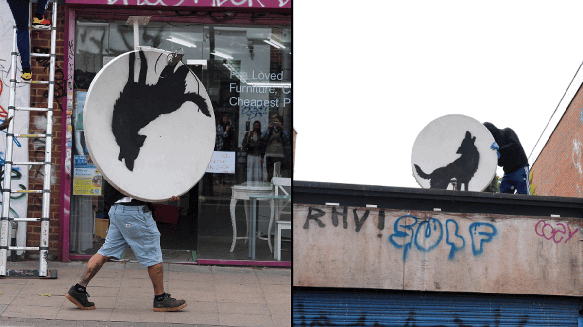 New Banksy piece stolen moments after artist shares picture of it in London