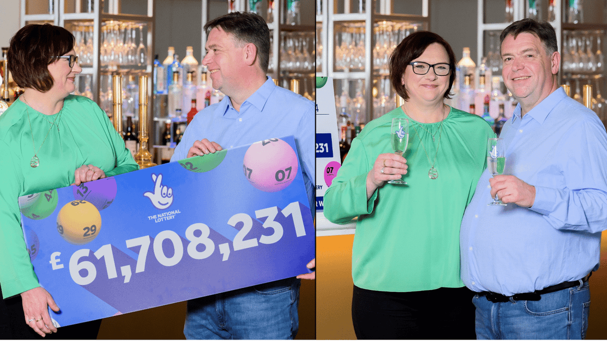 UK couple announced as £61 million Euromillion winners thought they'd ...