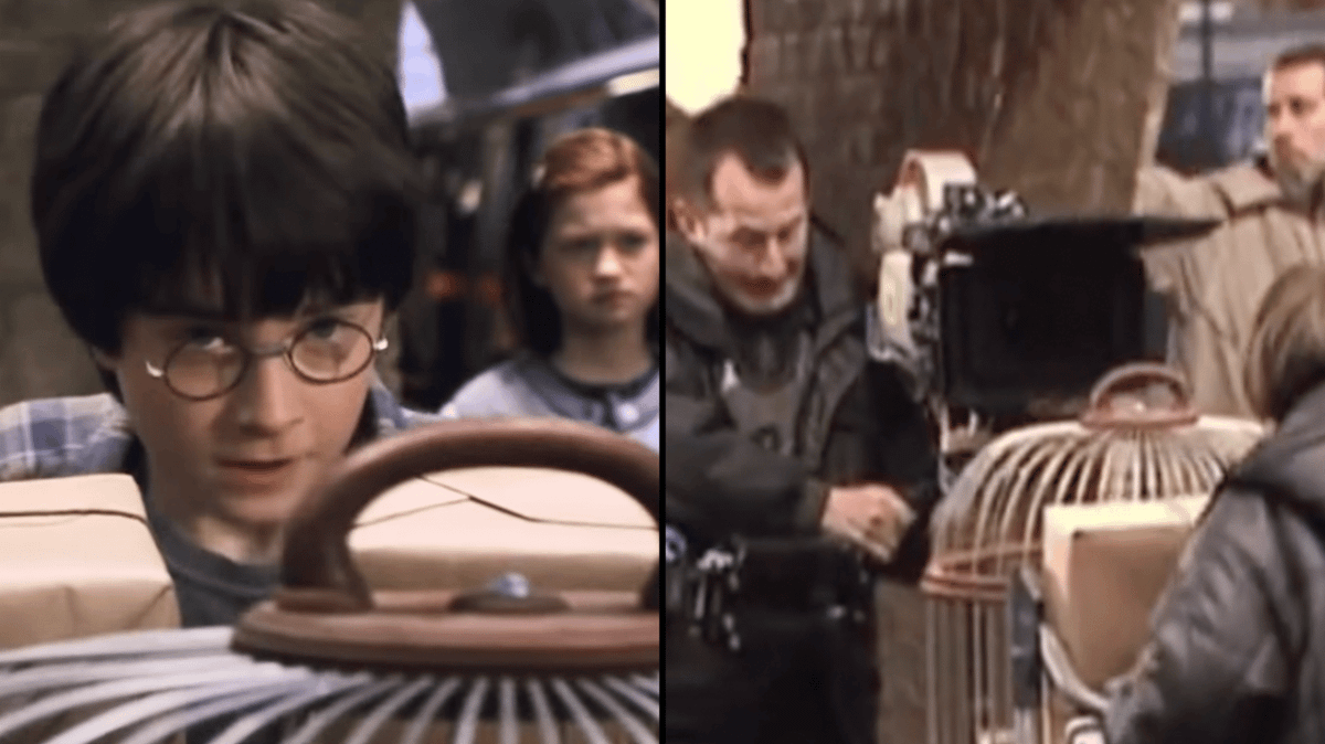 Rare footage showing how Harry Potter filmed platform 9 3/4 scene is ...