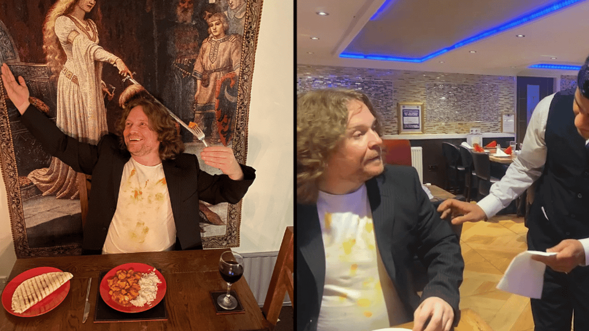 Scottish dad forced to wear dedicated dirty ‘curry top’ to save his ...