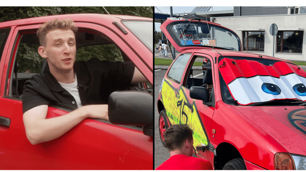 British lad takes on challenge to drive £200 banger on 1,300 mile ...