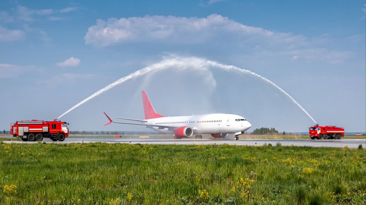 Real reason planes get sprayed by water while taxiing to runway