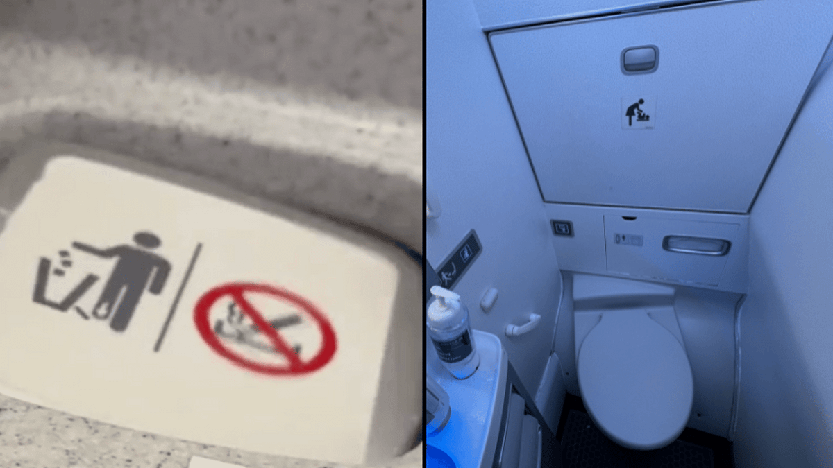 Air passengers are only just discovering function of 'hidden' foot ...