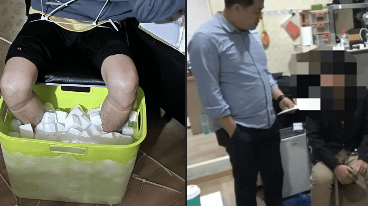 Man 'puts legs in dry ice for 10 hours in bizarre plan to get £1 ...