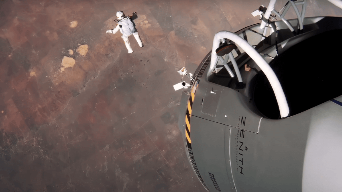 GoPro footage shows moment daredevil jumped from edge of space to Earth ...