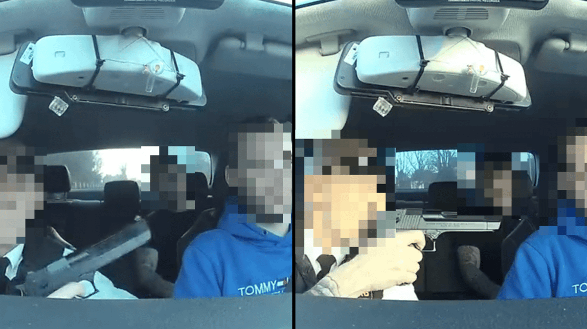 Taxi driver arrested after viral video shows him threatening passenger ...