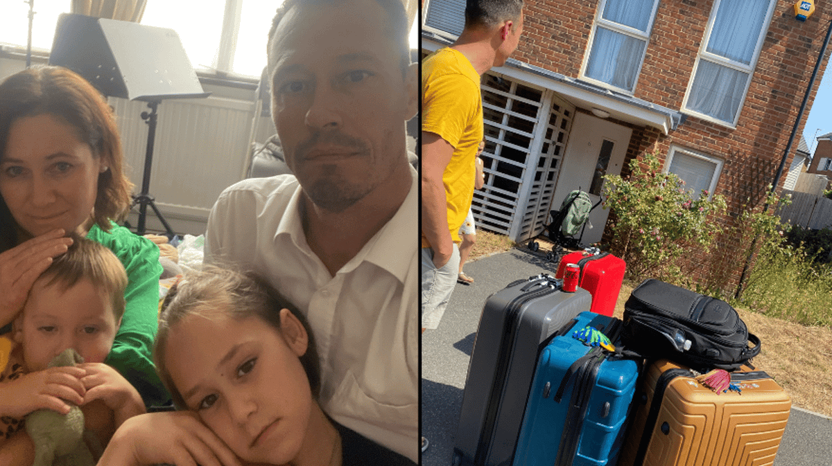 Family left homeless after coming home from working abroad to find ...