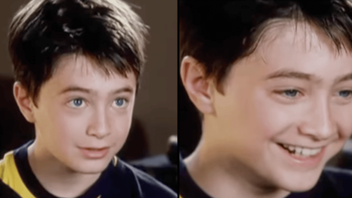 Footage shows the moment they decided to cast Daniel Radcliffe as Harry ...