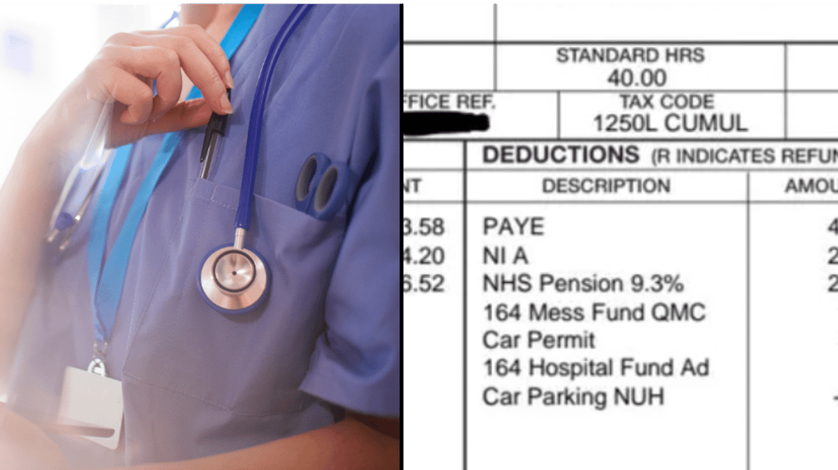NHS junior doctor shares 'outrageous' full time pay slip breaking down ...