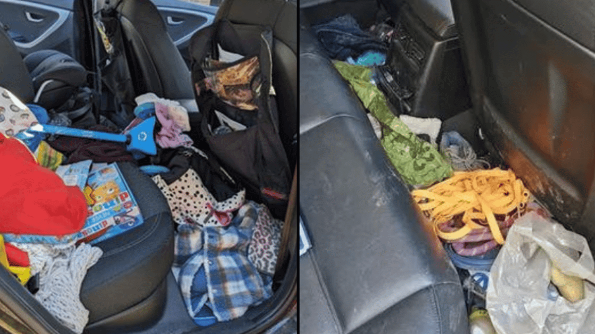 Woman crowned owner of ‘UK's filthiest car’ says all the rubbish ‘comes ...