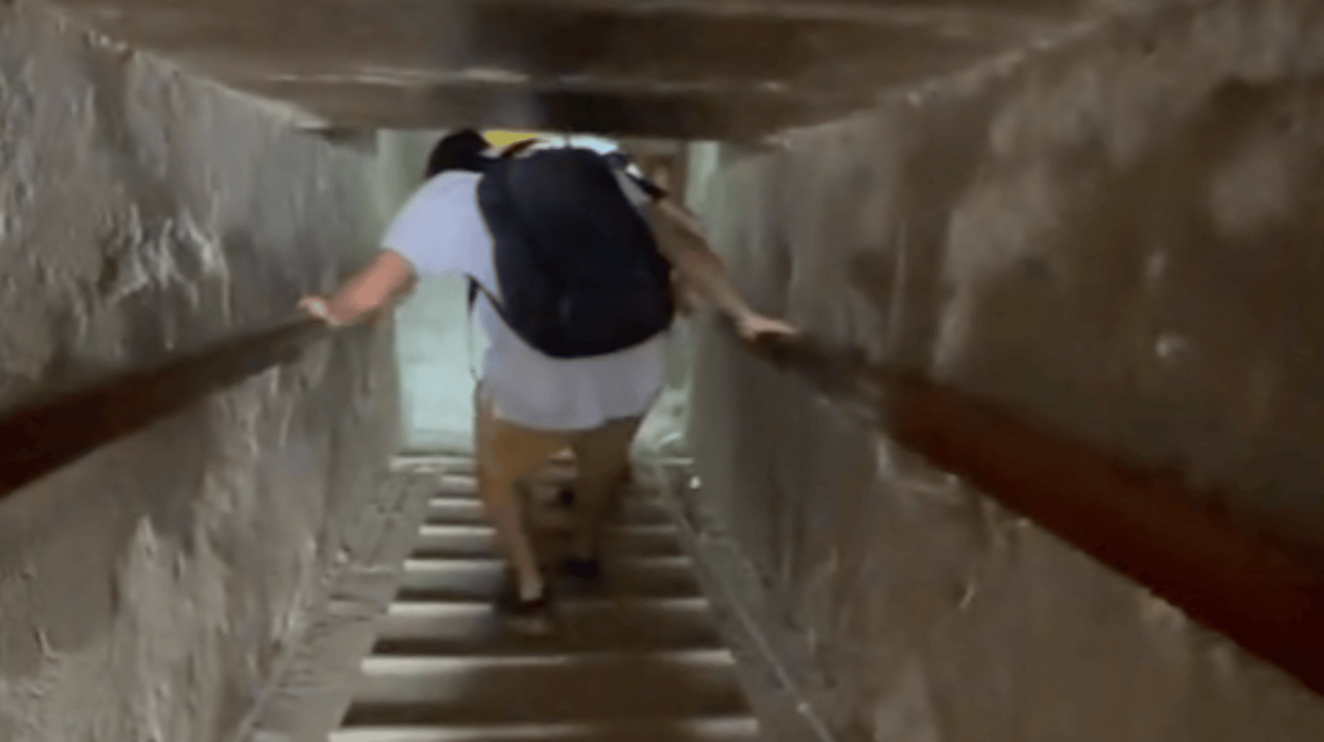 Footage of claustrophobic reality people face when visiting Egyptian ...